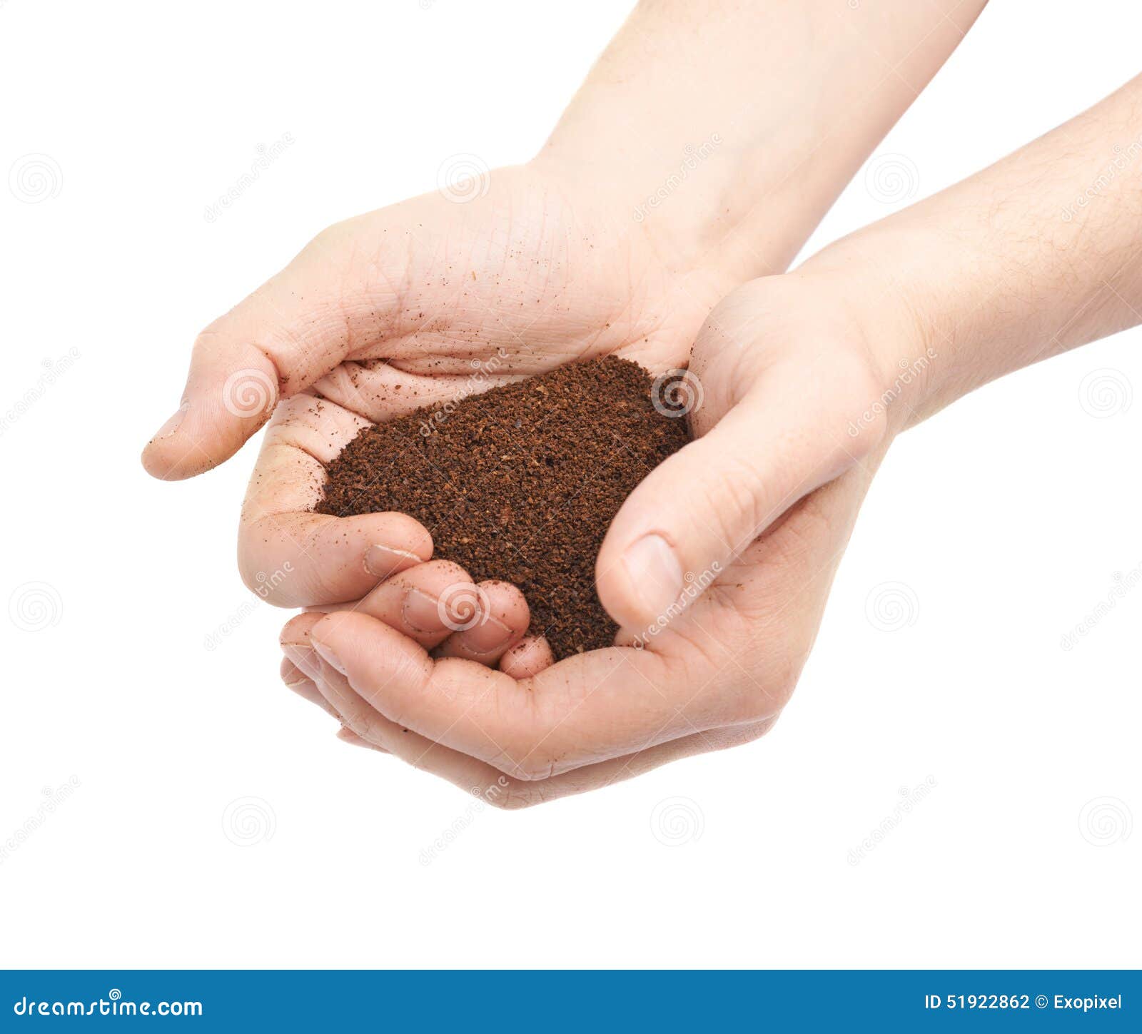Two Hands Holding a Handful of Ground Soil Stock Photo - Image of farm ...
