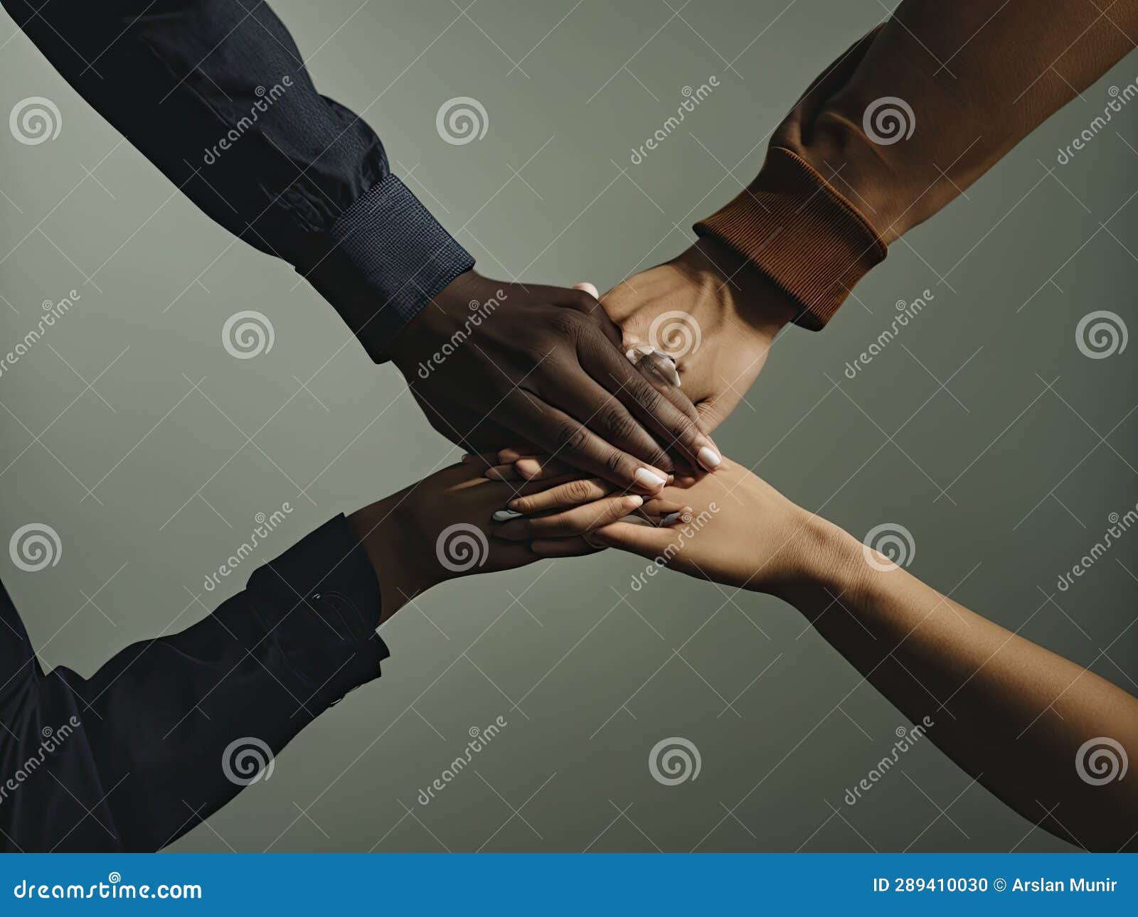 Two Hands Intertwined in a Creative Collaboration on a Smooth, Polished ...