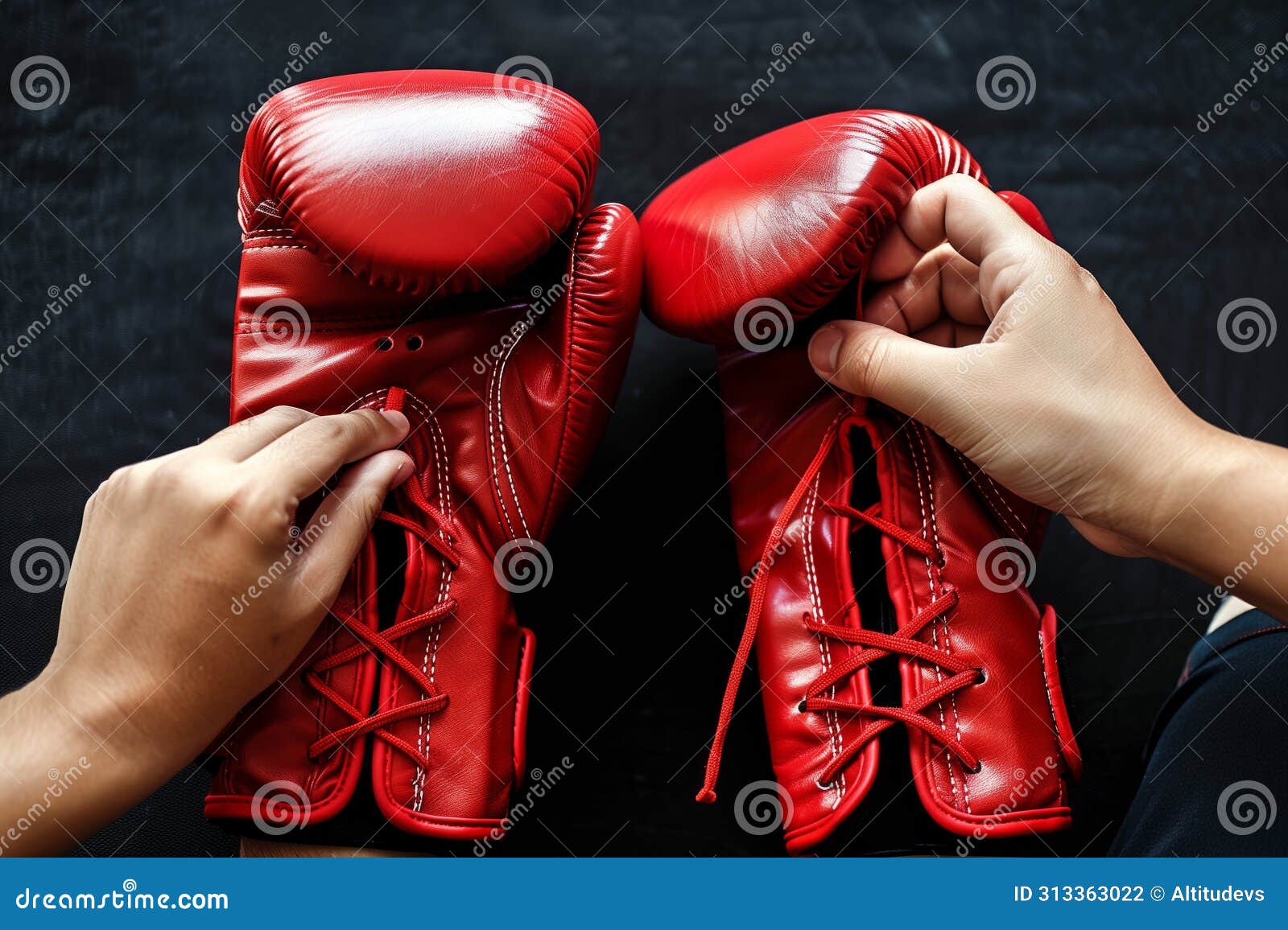 Two Hands Boxing Each Other With Lightning Inbetween Created With ...