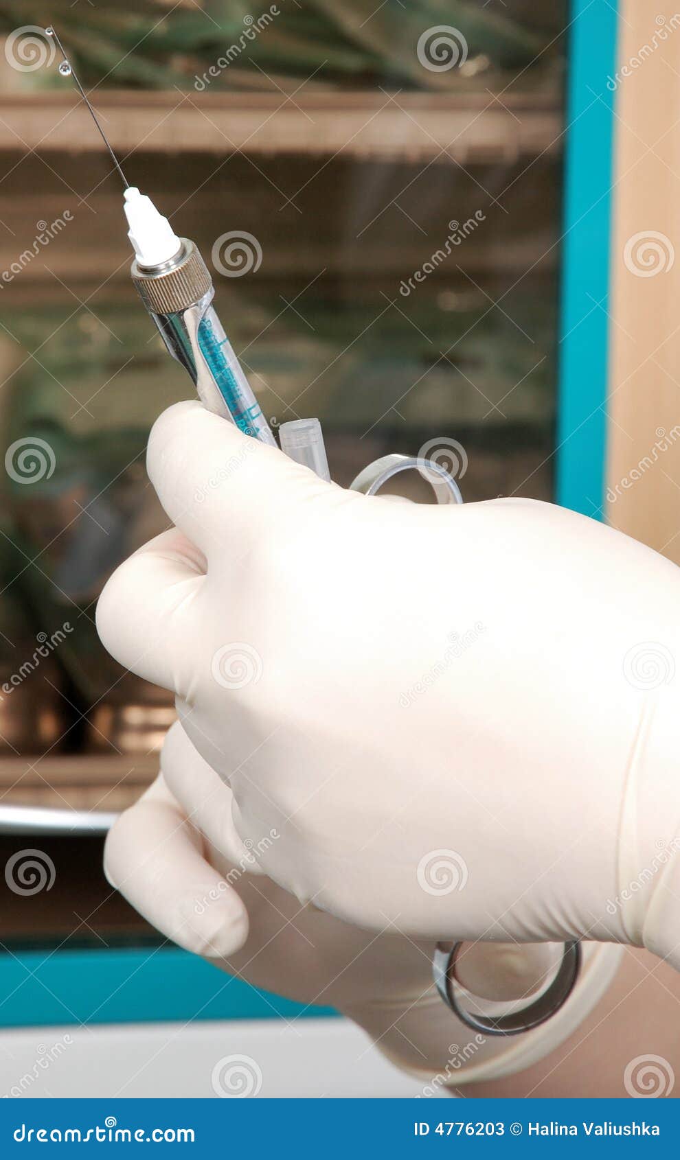 Two Hands Make Injection Shot Stock Image - Image of medicine ...