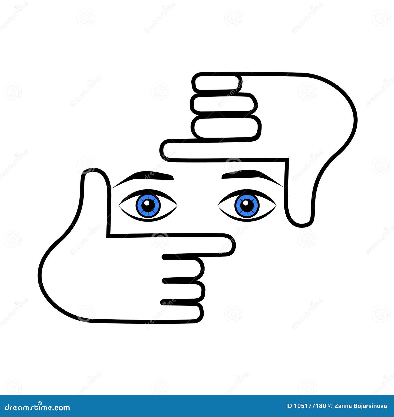 Two Hands Making Frame Stock Illustrations – 80 Two Hands Making Frame ...