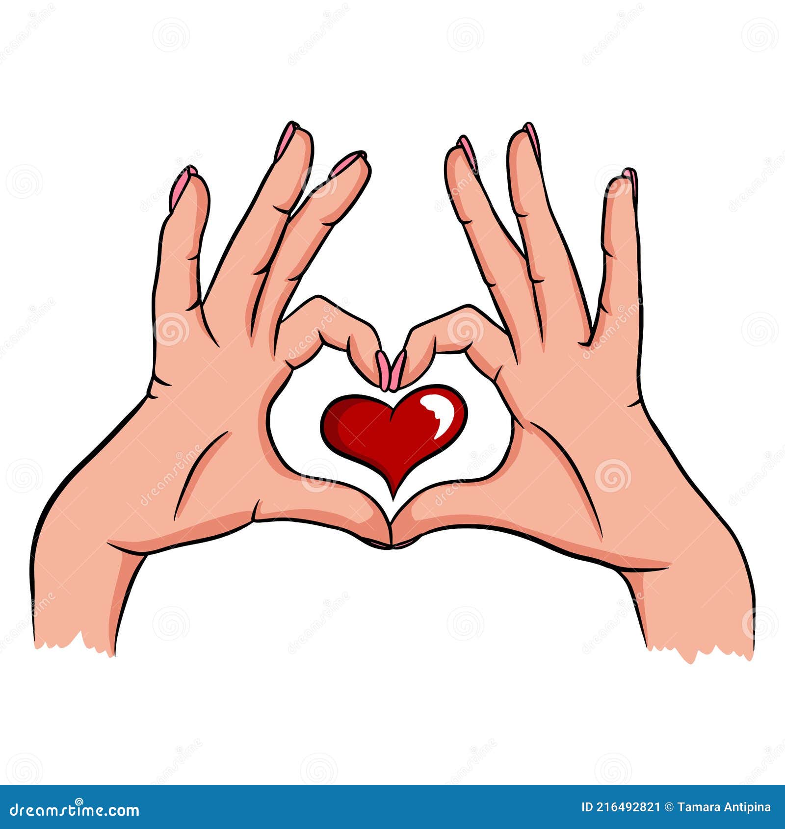 Two Hands Making A Heart Sign Love Romantic Relationship Concept