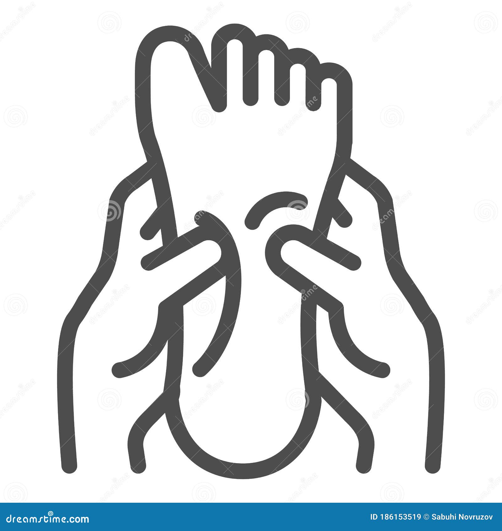 Man And Hands Massage And Orthopedics Logo Vector Illustration