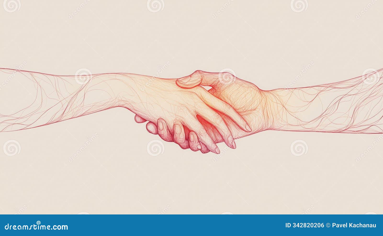Two Hands Meet in a Handshake, Illustrating Connection and ...