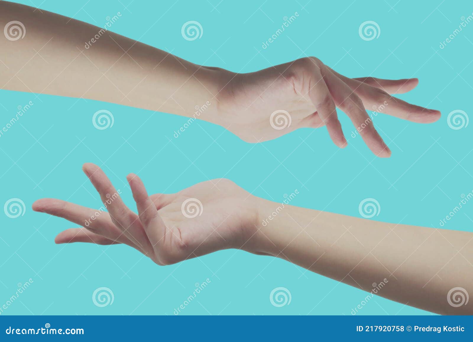 Two hands one above stock illustration. Illustration of icon - 217920758
