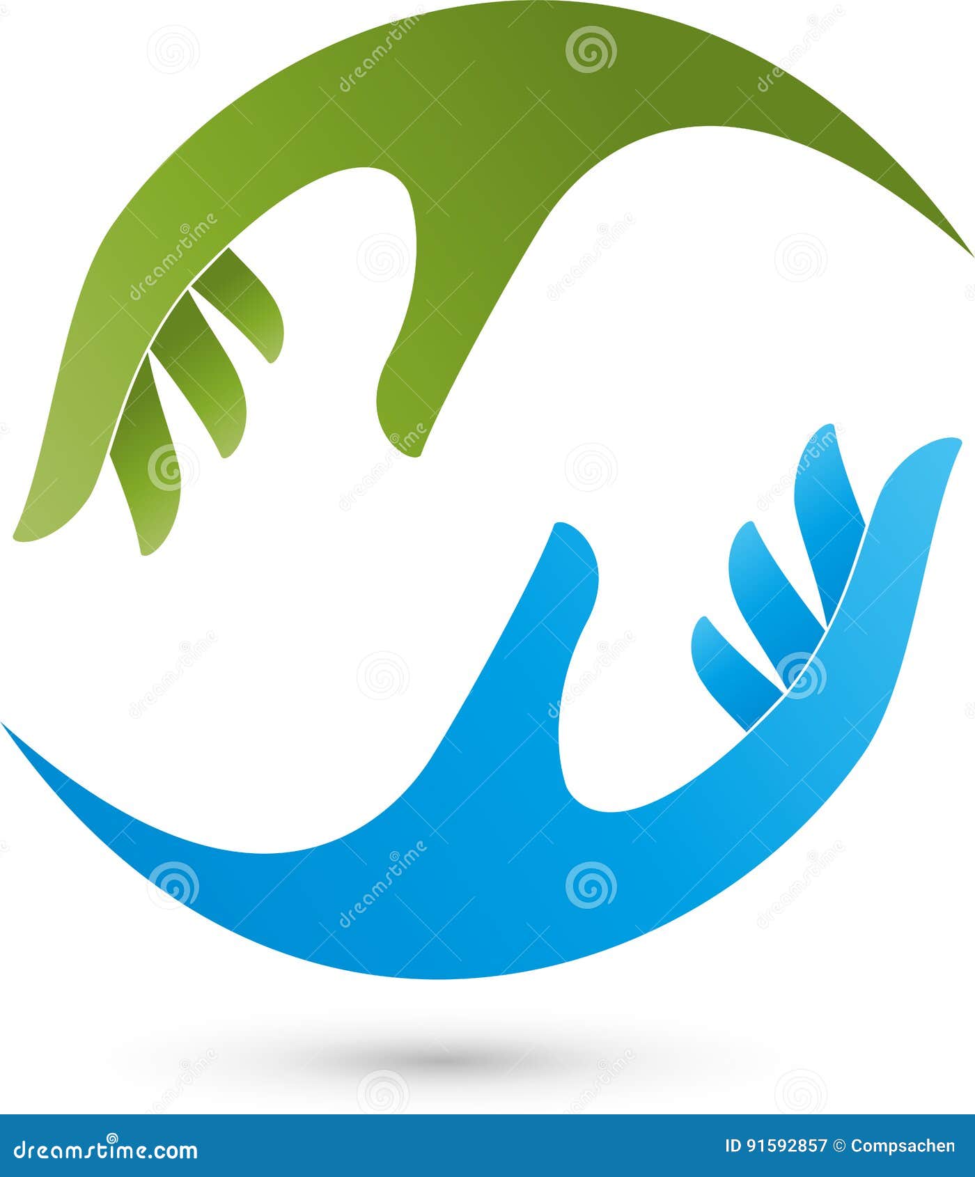 Two Hands, Physiotherapy and Massage Logo Stock Vector - Illustration ...