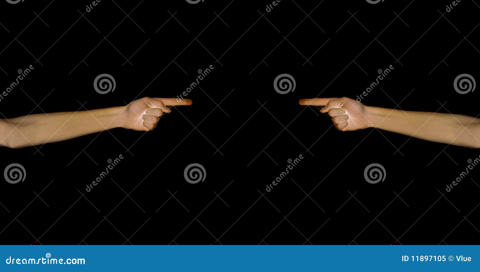 Two hands pointing stock image. Image of pointer, inverted - 11897105