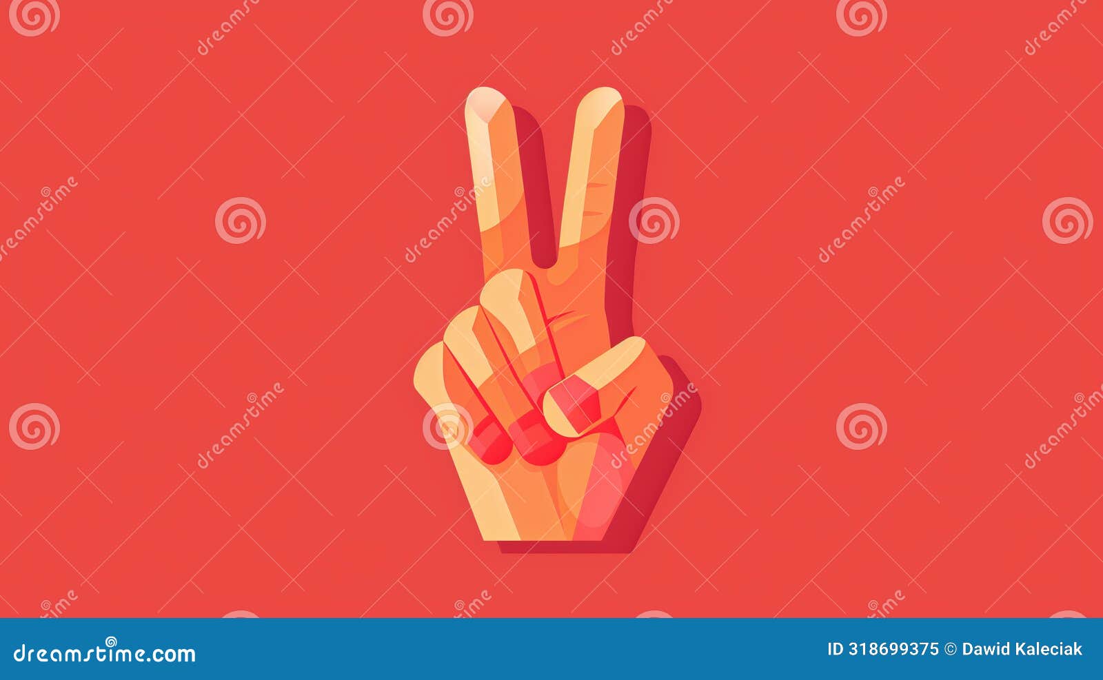 Two Hands Pointing Upward. Light Blue Background Stock Illustration ...