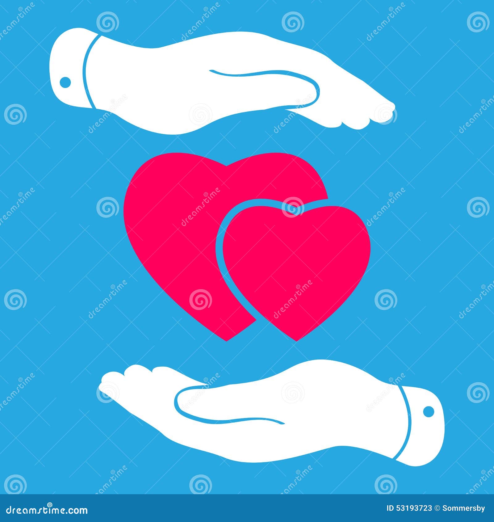 Hands. Protecting Hands Or Support Hands Icon In Black On An Isolated ...