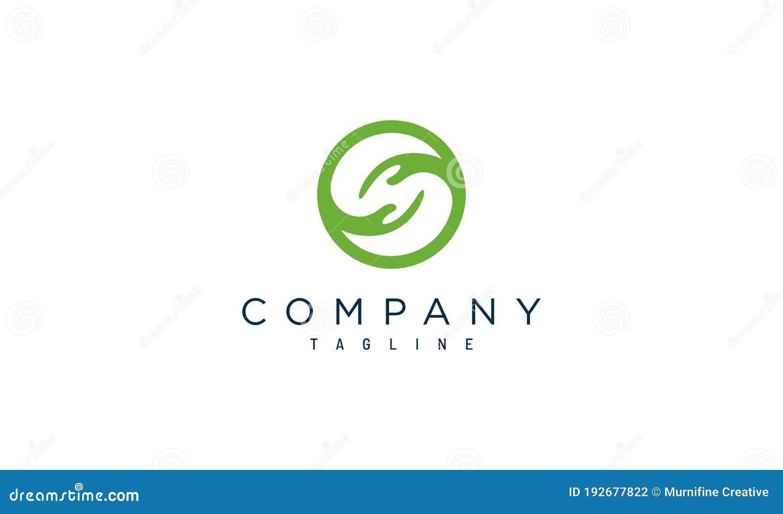 Two Hands Reaching Each Other in a Circle. Vector Design Suitable for ...