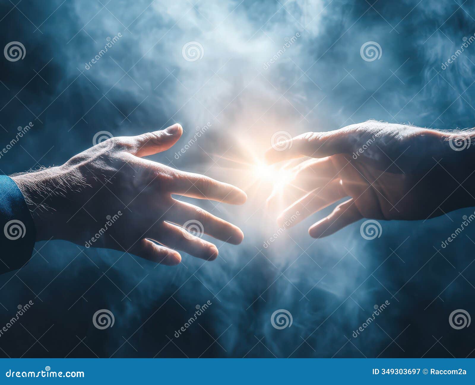 Two Hands Reaching Towards Each Other, Symbolizing Connection and ...