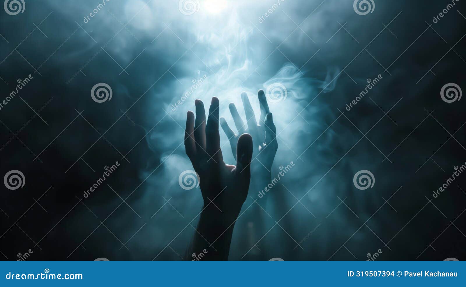 Two Hands Reaching Up Towards Light Source Stock Photo - Image of ...
