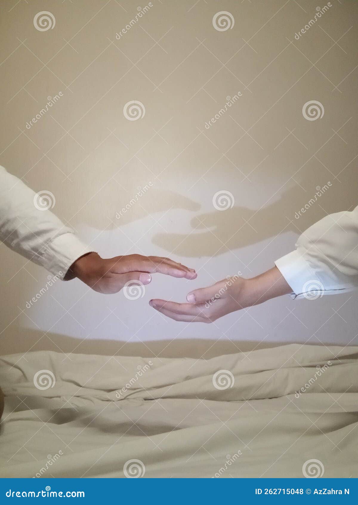 Two hands and the shadow stock photo. Image of hands - 262715048