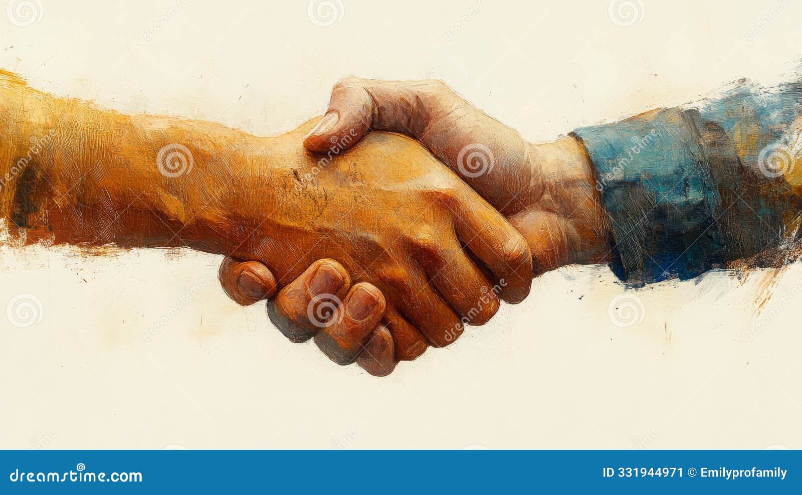 Two Hands Shaking in a Gesture of Agreement or Partnership, Emphasizing ...