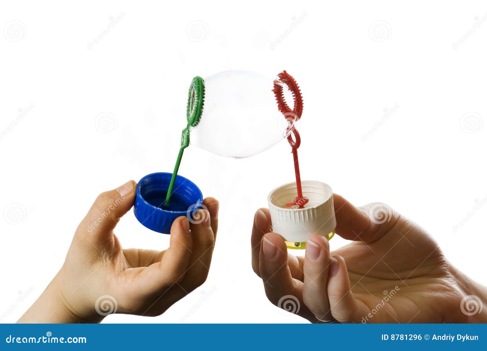 Two hands with soap bubble stock photo. Image of mother - 8781296