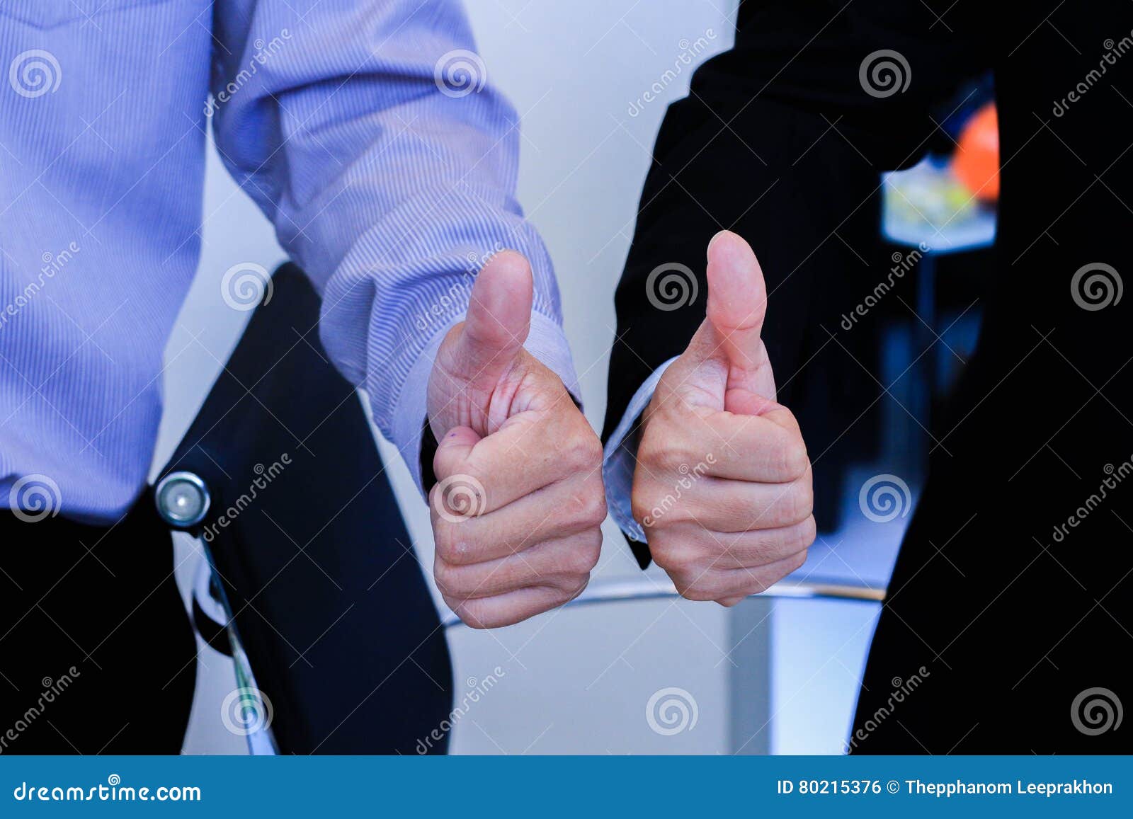 Two Hands Thumb Up for Business. Stock Photo - Image of education ...