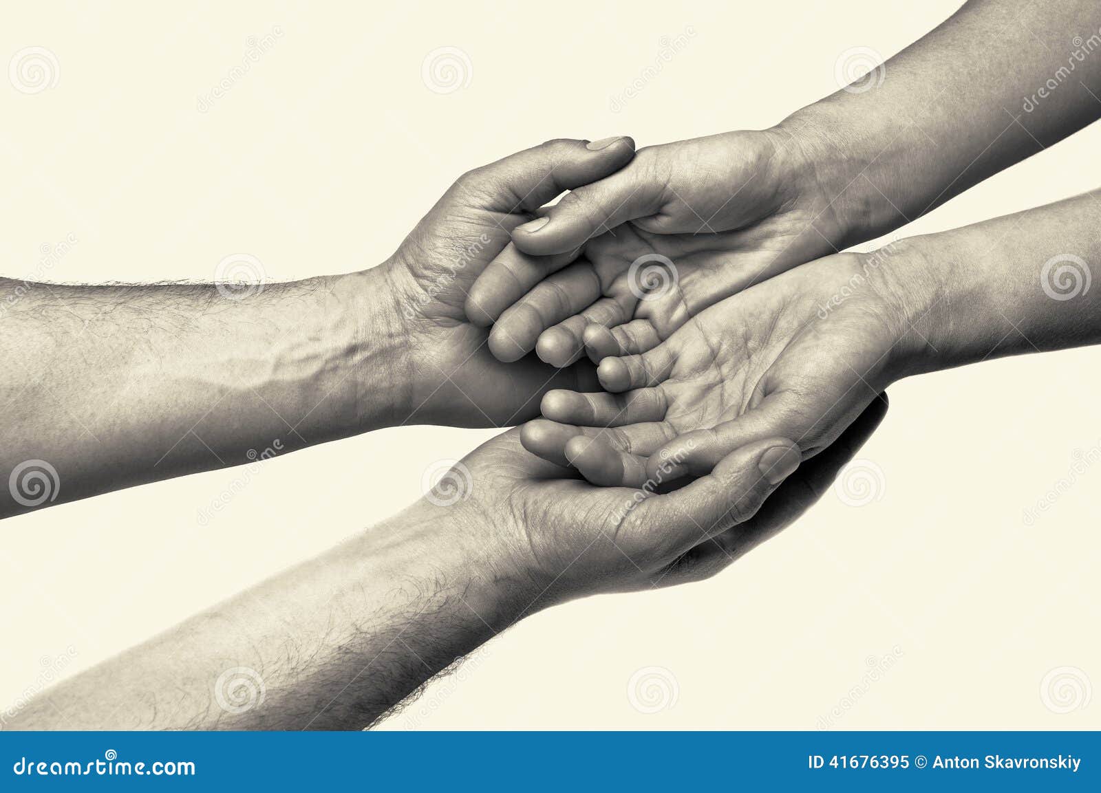 Two hands - trust stock image. Image of female, guardianship - 41676395