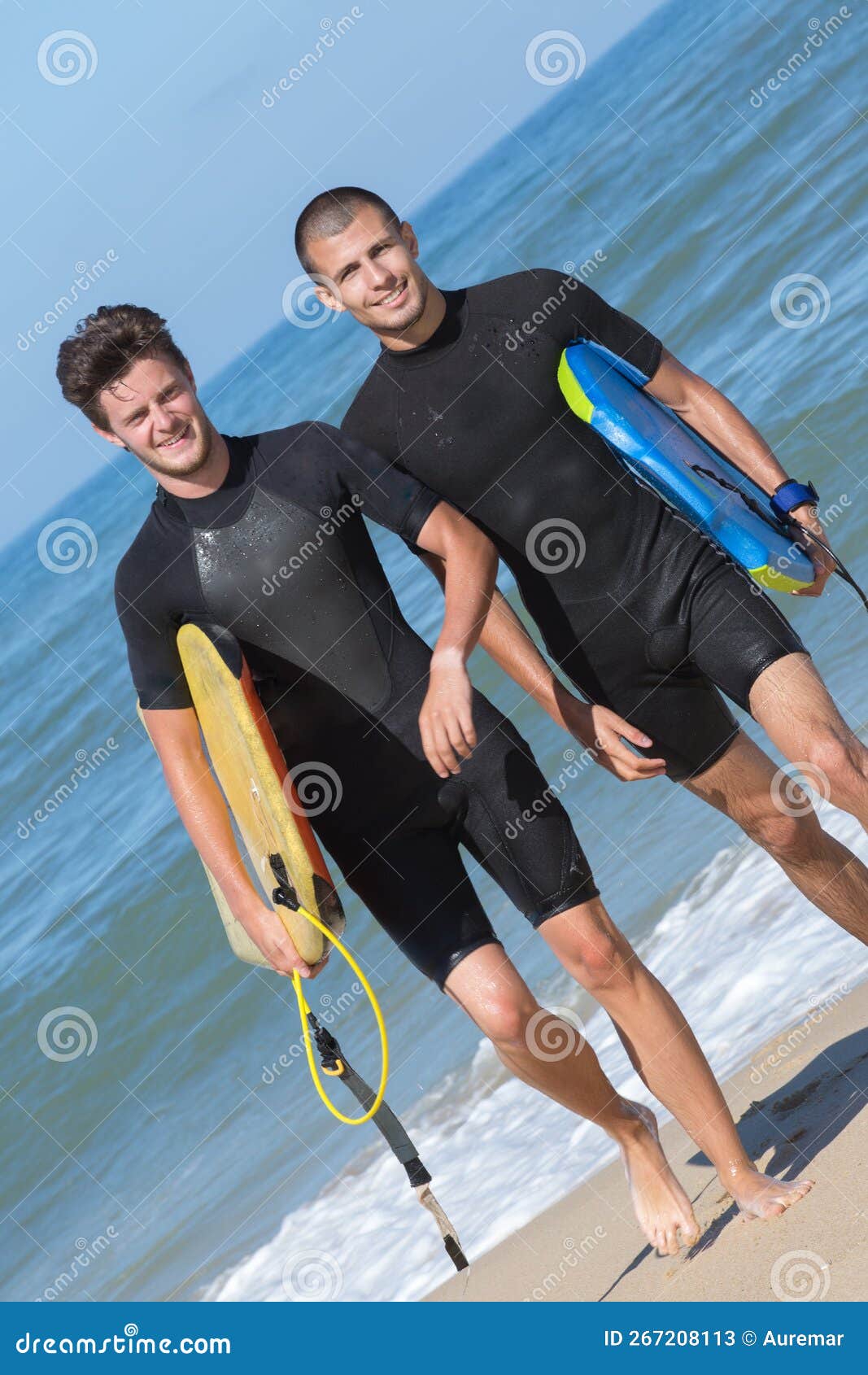 Two Handsome Guys Ready for Surfing Stock Image - Image of goodmood ...