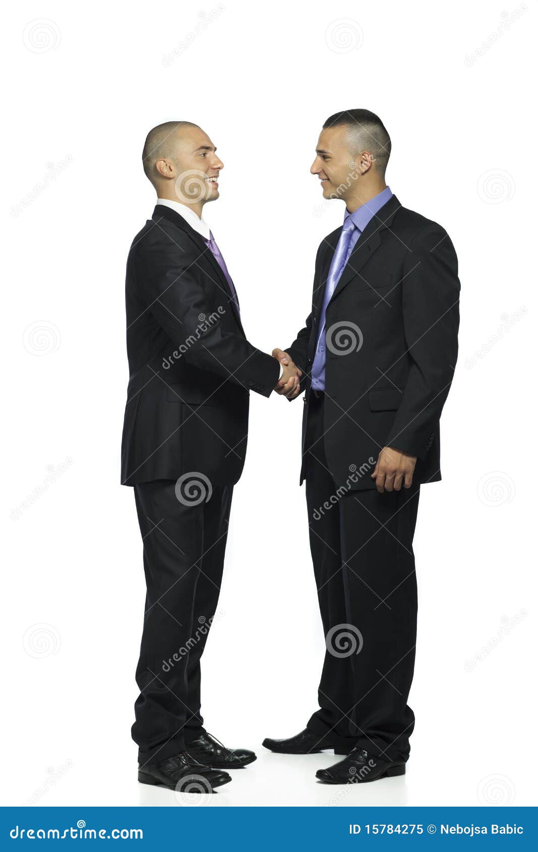 Two Handsome Men Making a Deal Stock Image - Image of couple, handsome ...