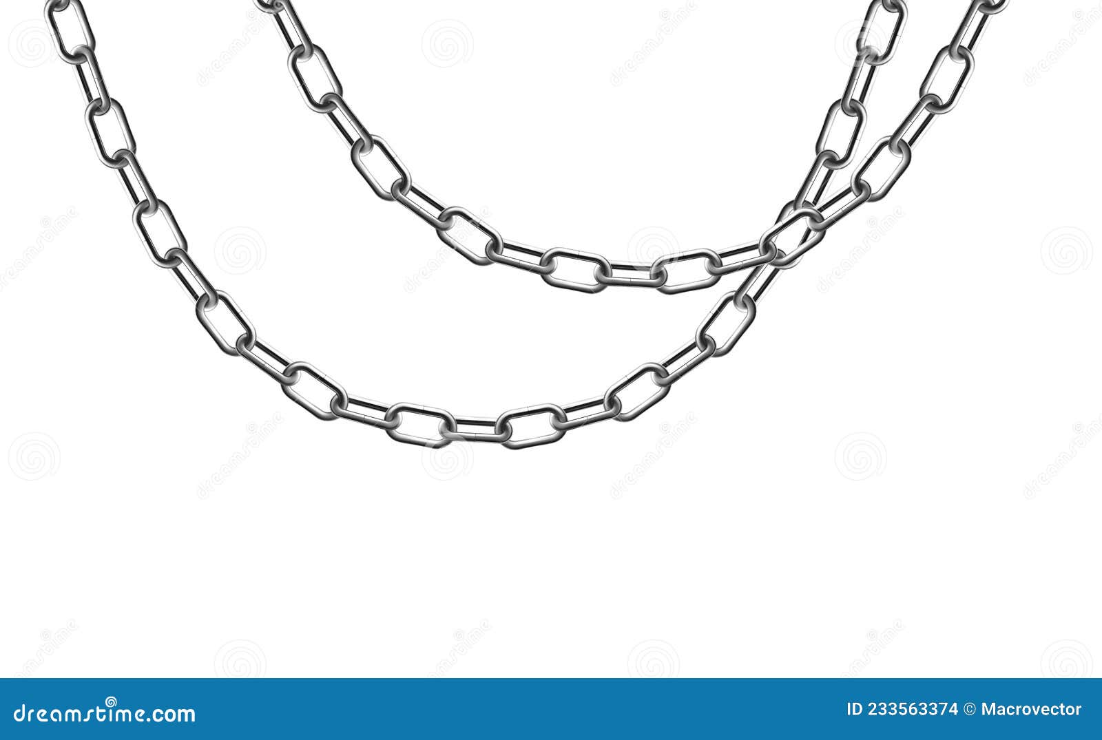 Two Hanging Chains Composition Stock Vector - Illustration of hard ...