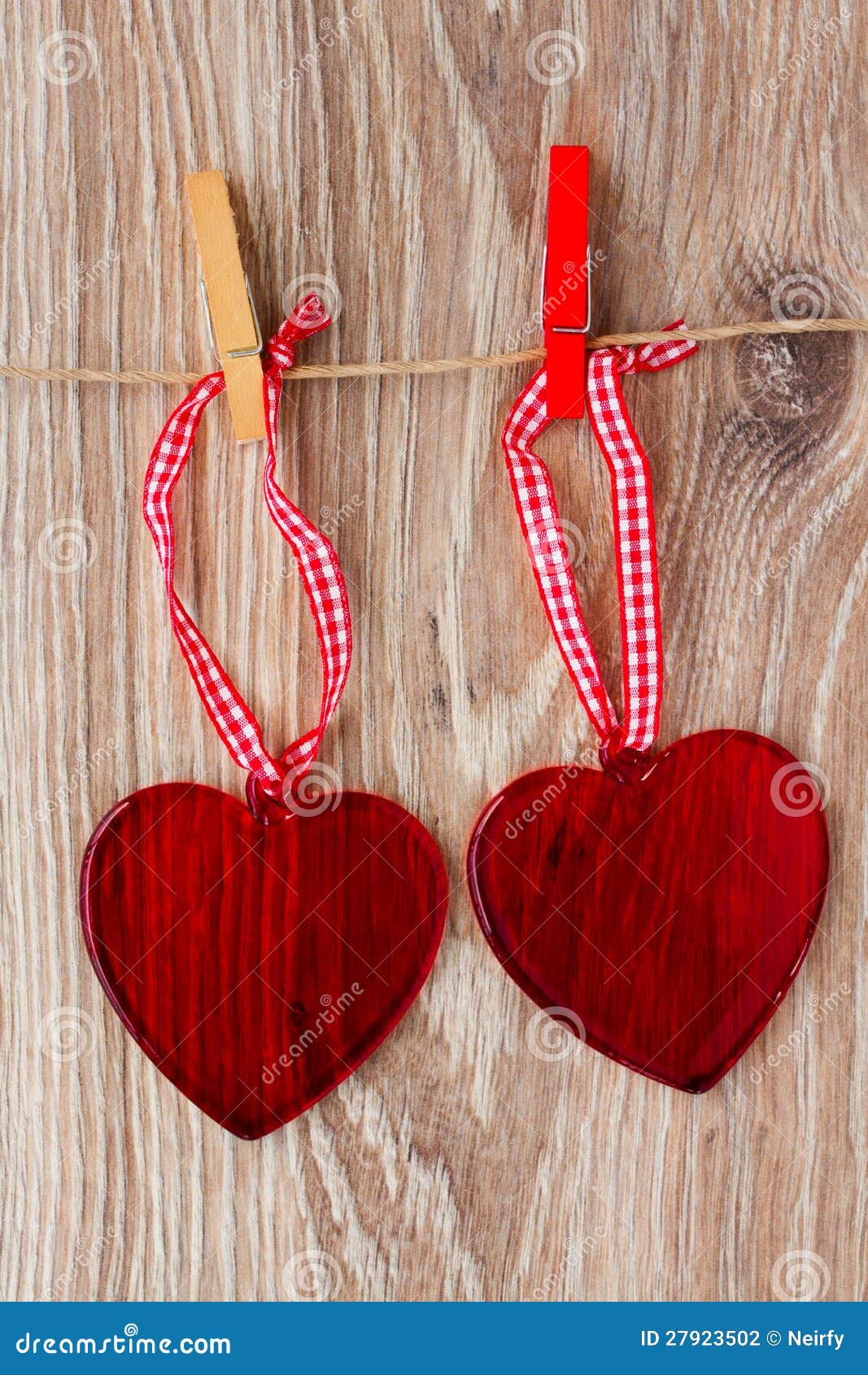 Two hanging hearts stock photo. Image of celebration - 27923502