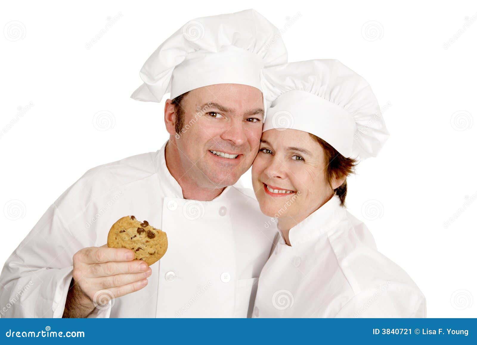 Two Happy Bakers stock image. Image of professional, food - 3840721