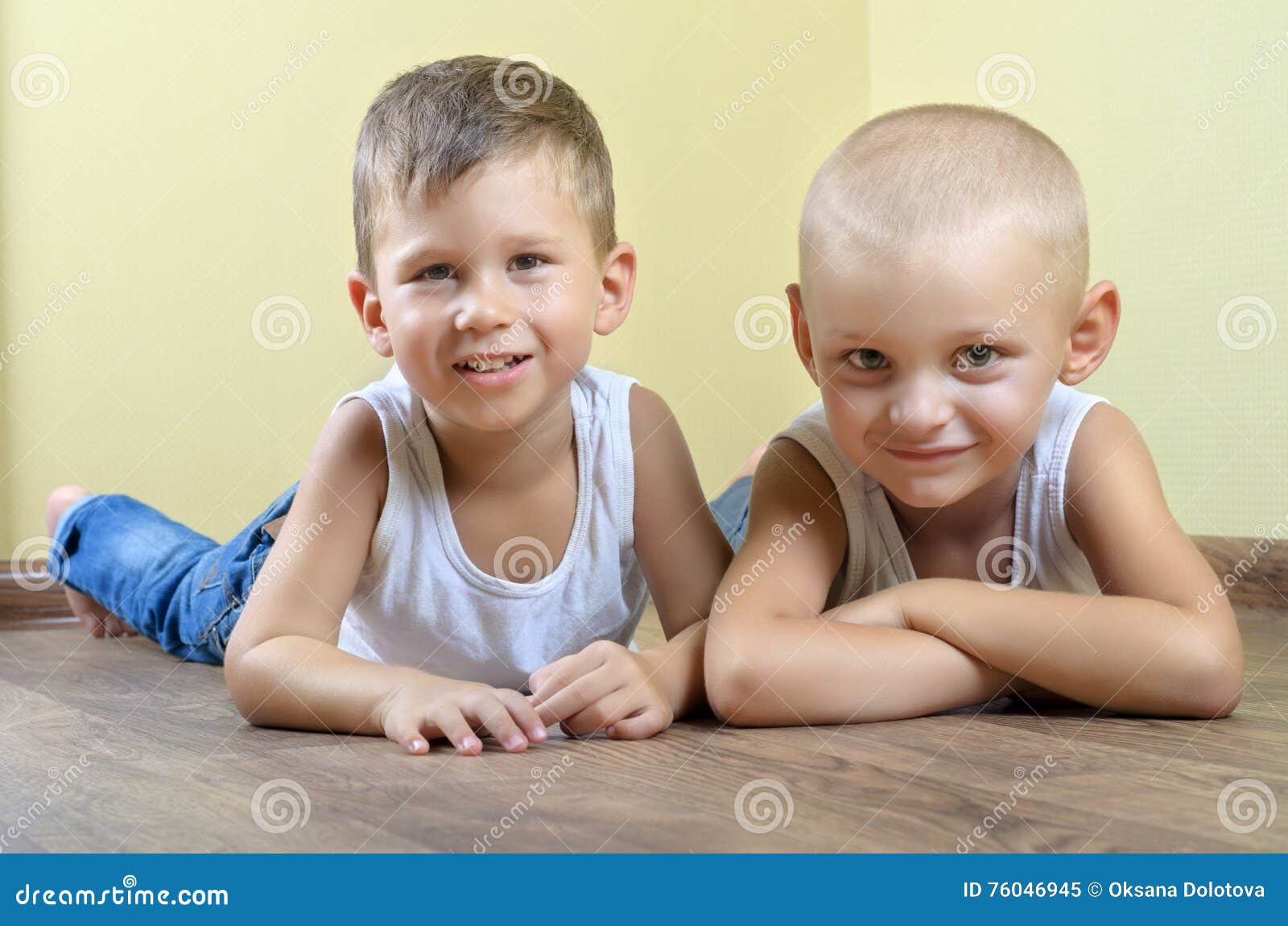Two happy boys stock image. Image of family, little, male - 76046945