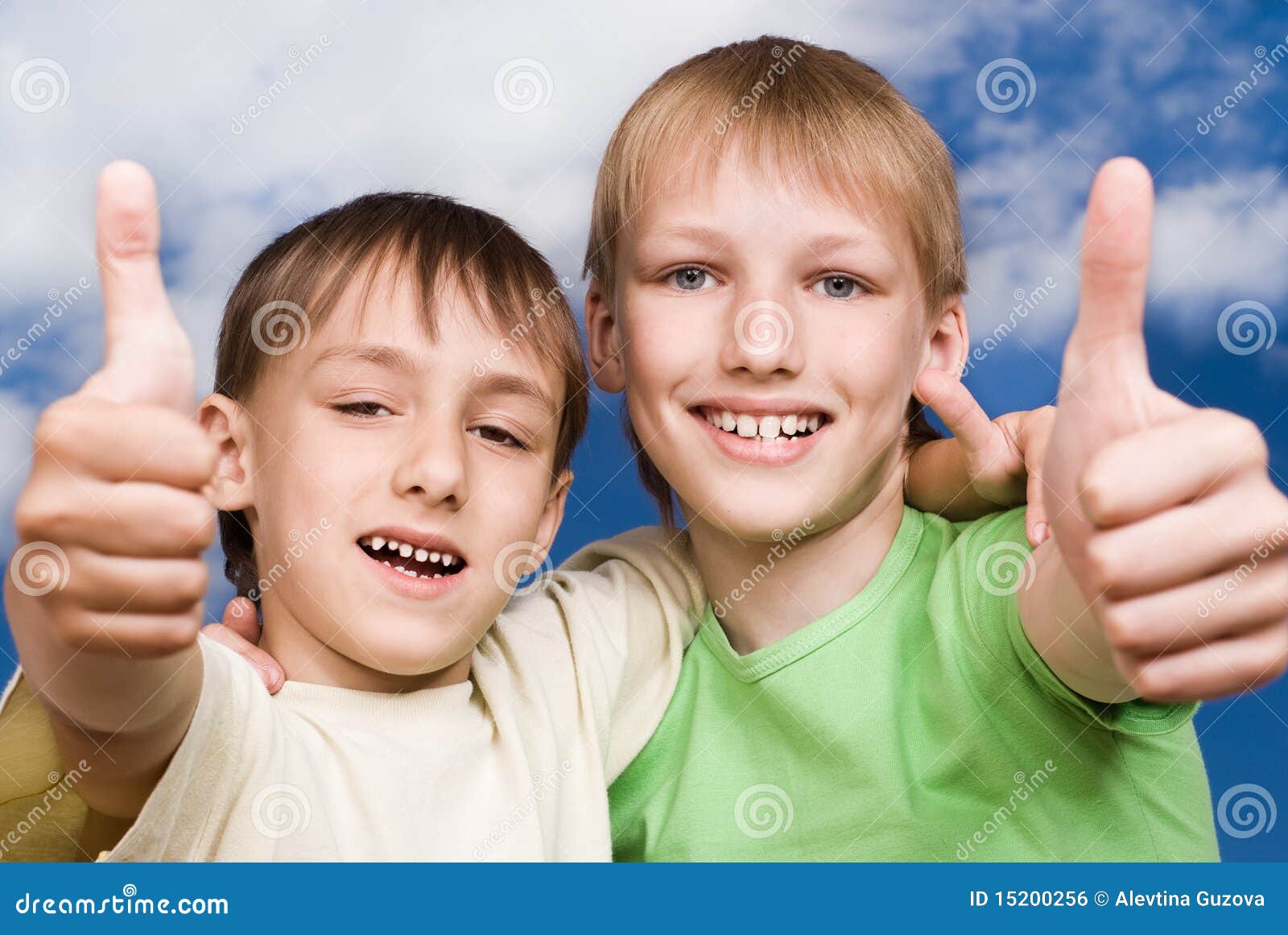Two happy brothers stand stock photo. Image of look, friendship - 15200256