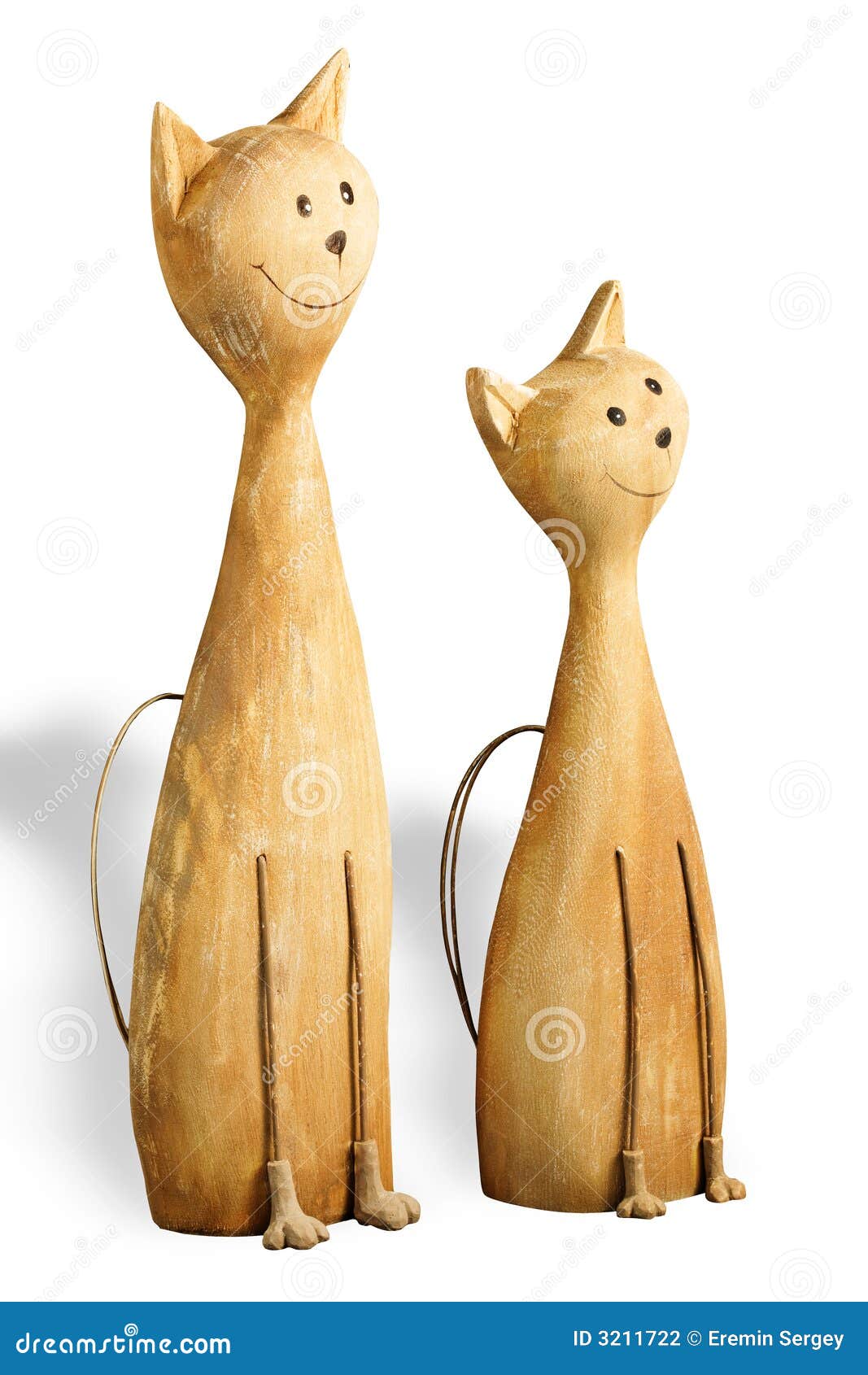 Two happy cats stock photo. Image of sitting, surprise - 3211722