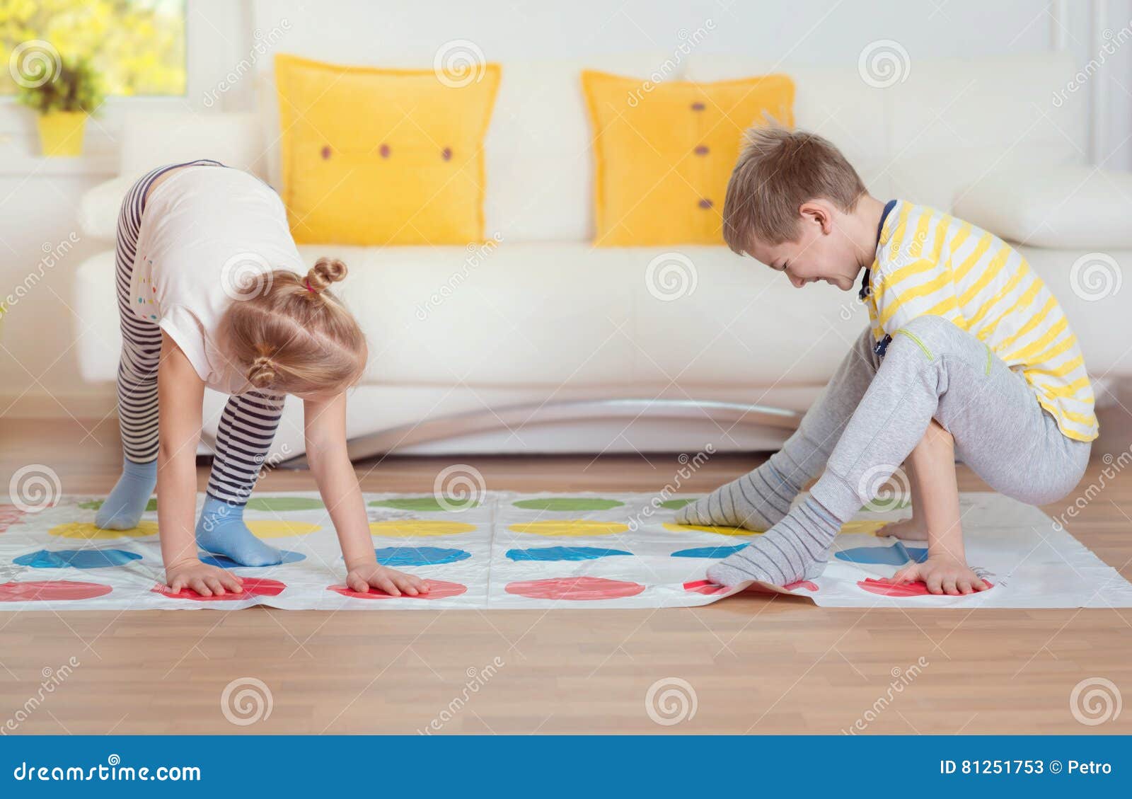 Two Happy Children Playing Exciting Game at Home Stock Image - Image of ... Two Happy Children Playing Exciting Game at Home Stock Image - Image of ...