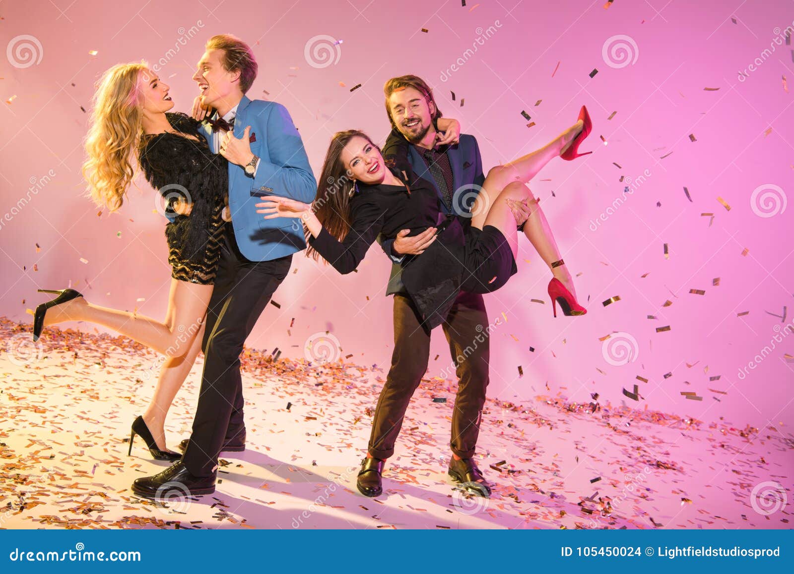 Couples dancing on party stock photo. Image of beautiful - 105450024