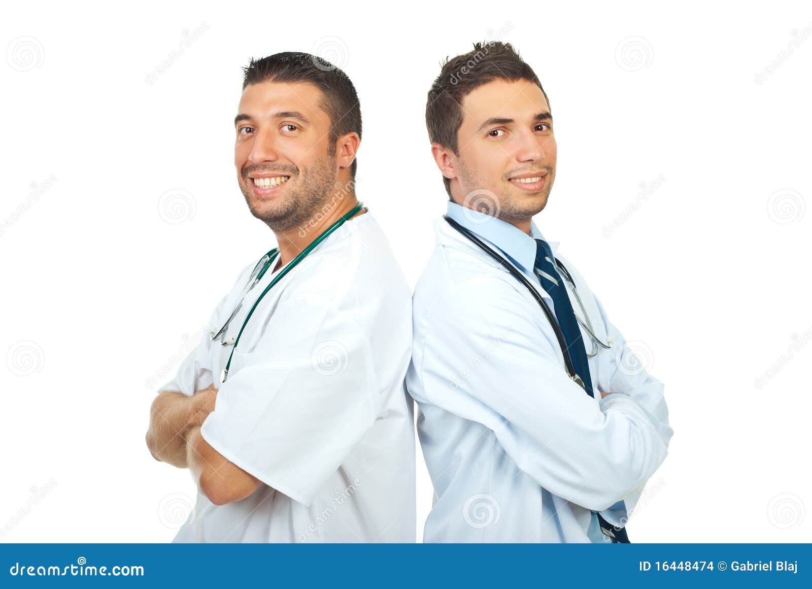 Happy Doctors Showing Thumbs Up At Hospital Stock Image | CartoonDealer ...