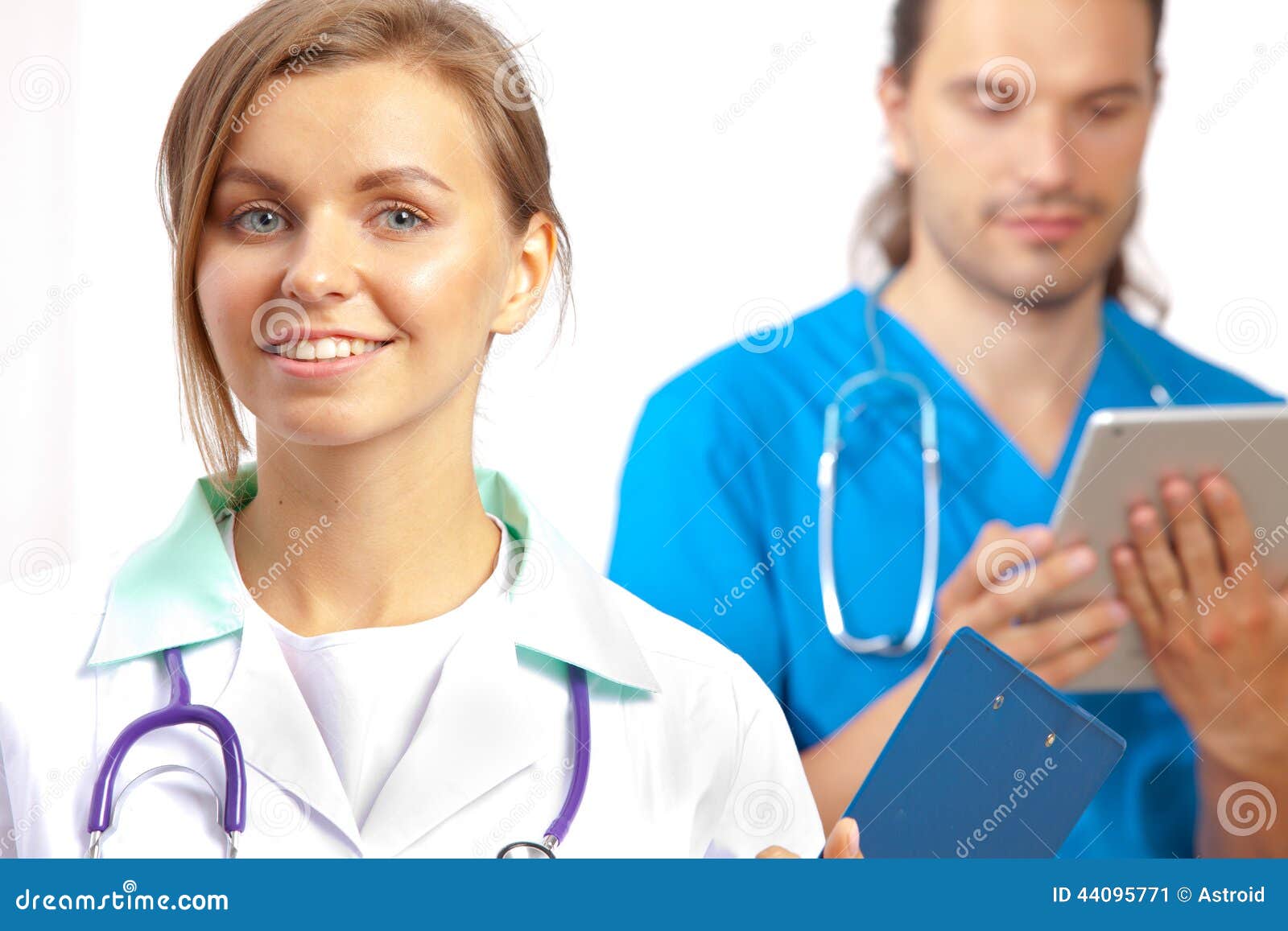 Two happy doctors stock image. Image of profession, physicians - 44095771