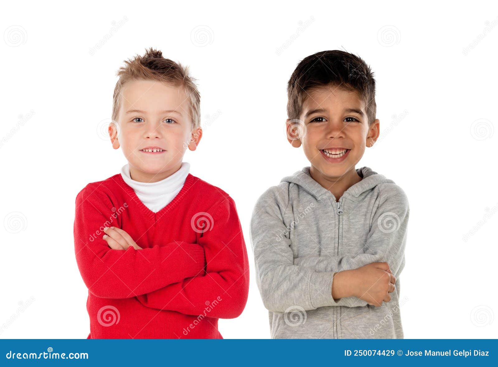 Two Happy Friends Looking at Camera Stock Image - Image of expression ...