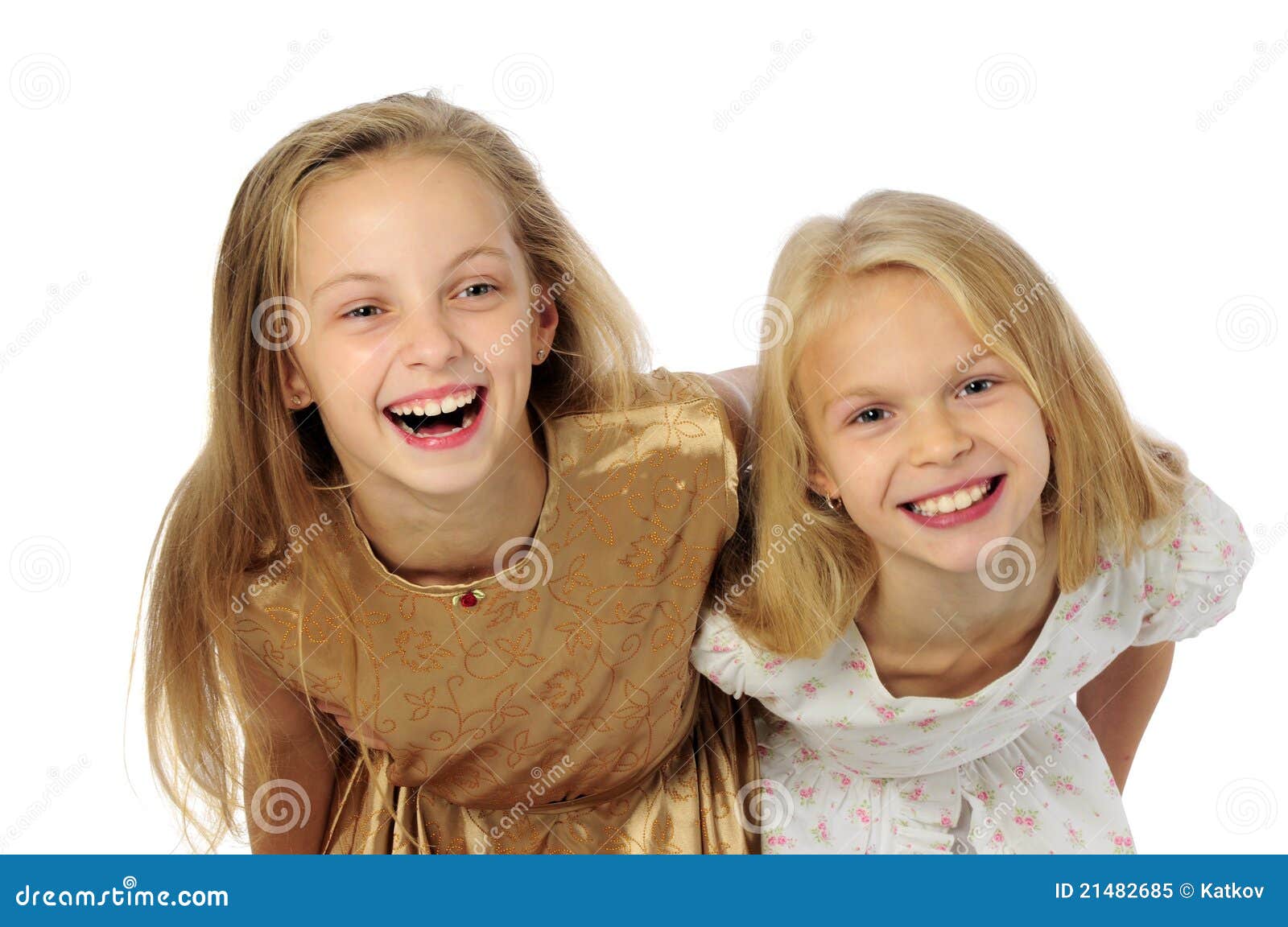 Two happy girls stock image. Image of copyspace, happy - 21482685
