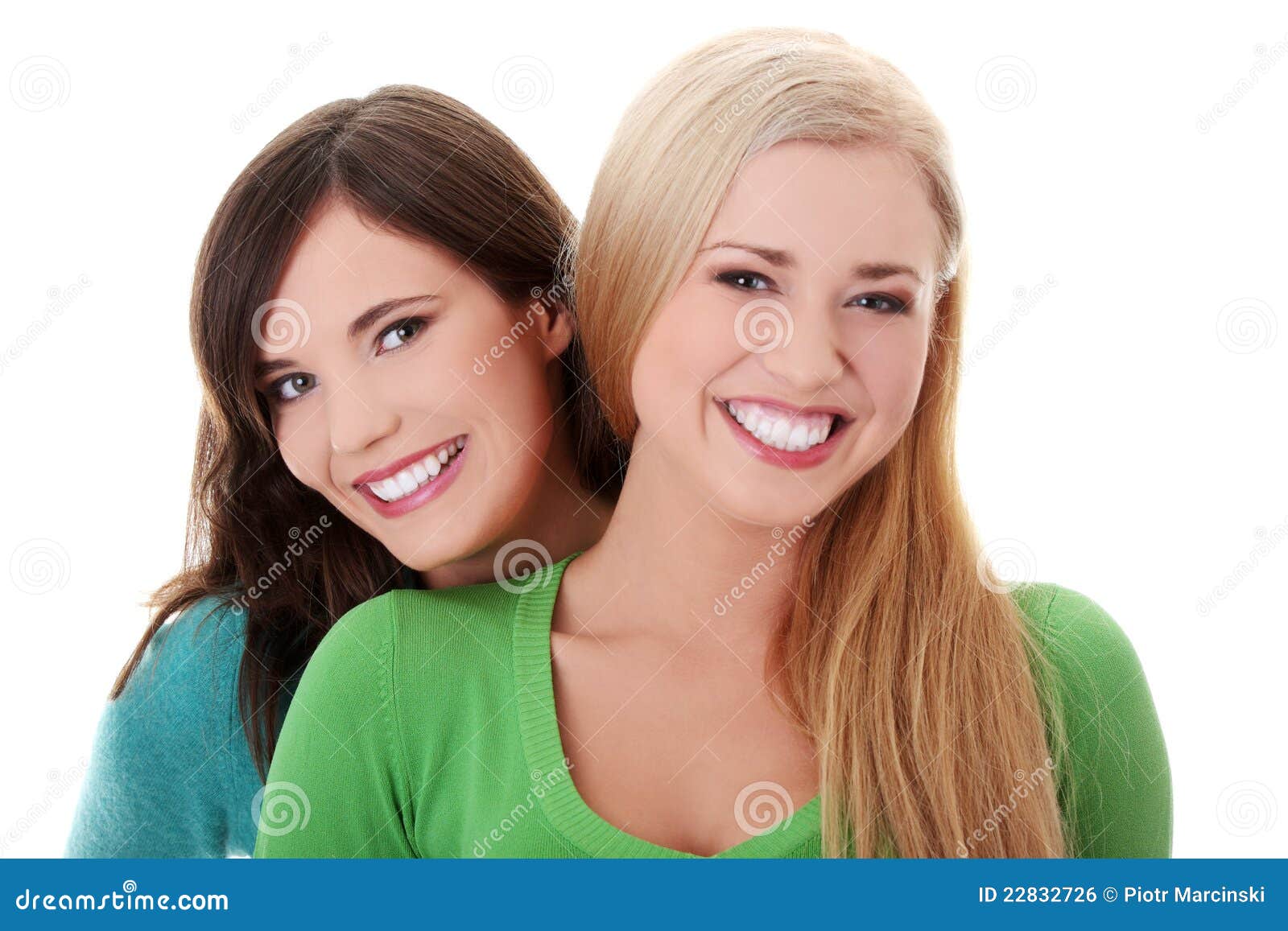 Two happy girls stock photo. Image of happiness, modern - 22832726