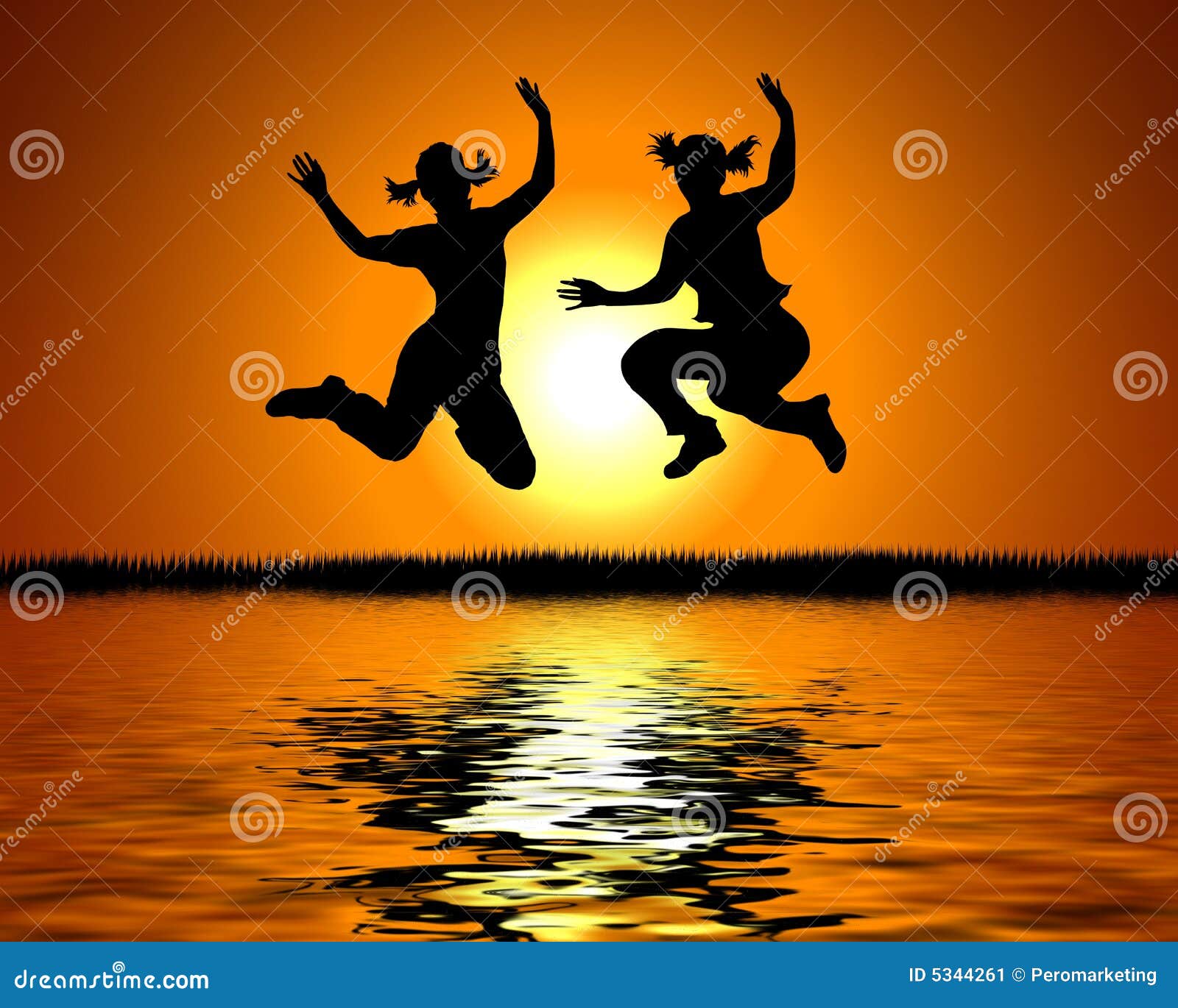 Two Happy Girls Picture. Image: 5344261