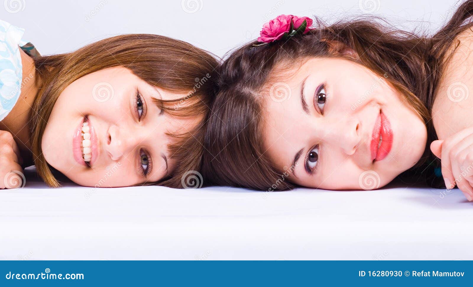 Two happy girls friends. stock photo. Image of female - 16280930