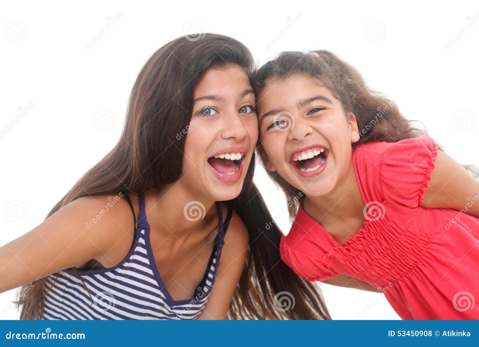 Happy Girls On Bed Royalty-Free Stock Image | CartoonDealer.com #78024568