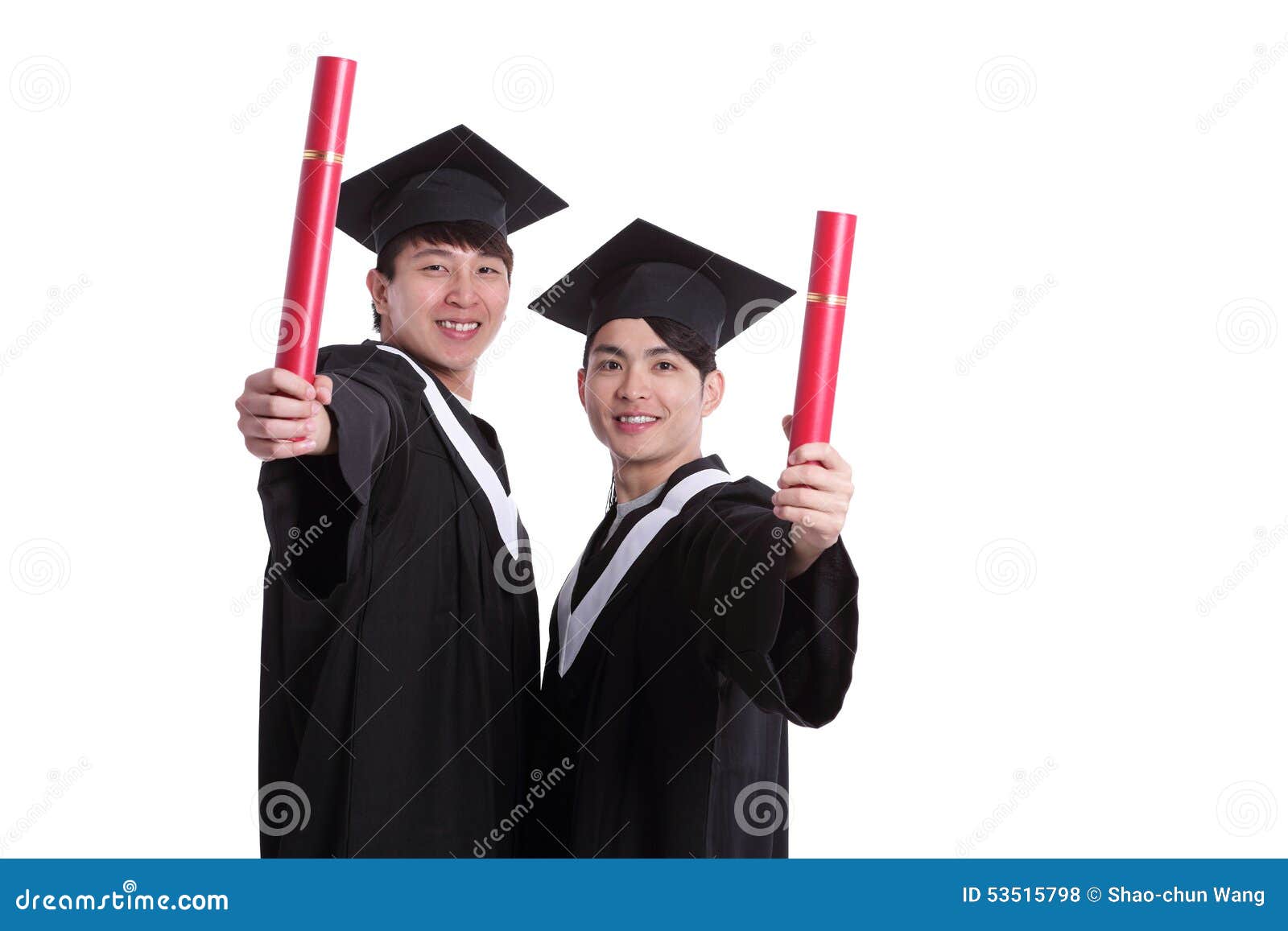 Two Happy Graduates Student Stock Photo - Image of academic, asia: 53515798