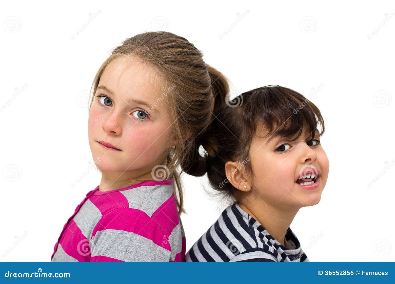 Two happy little girls stock photo. Image of hair, adorable - 36552856