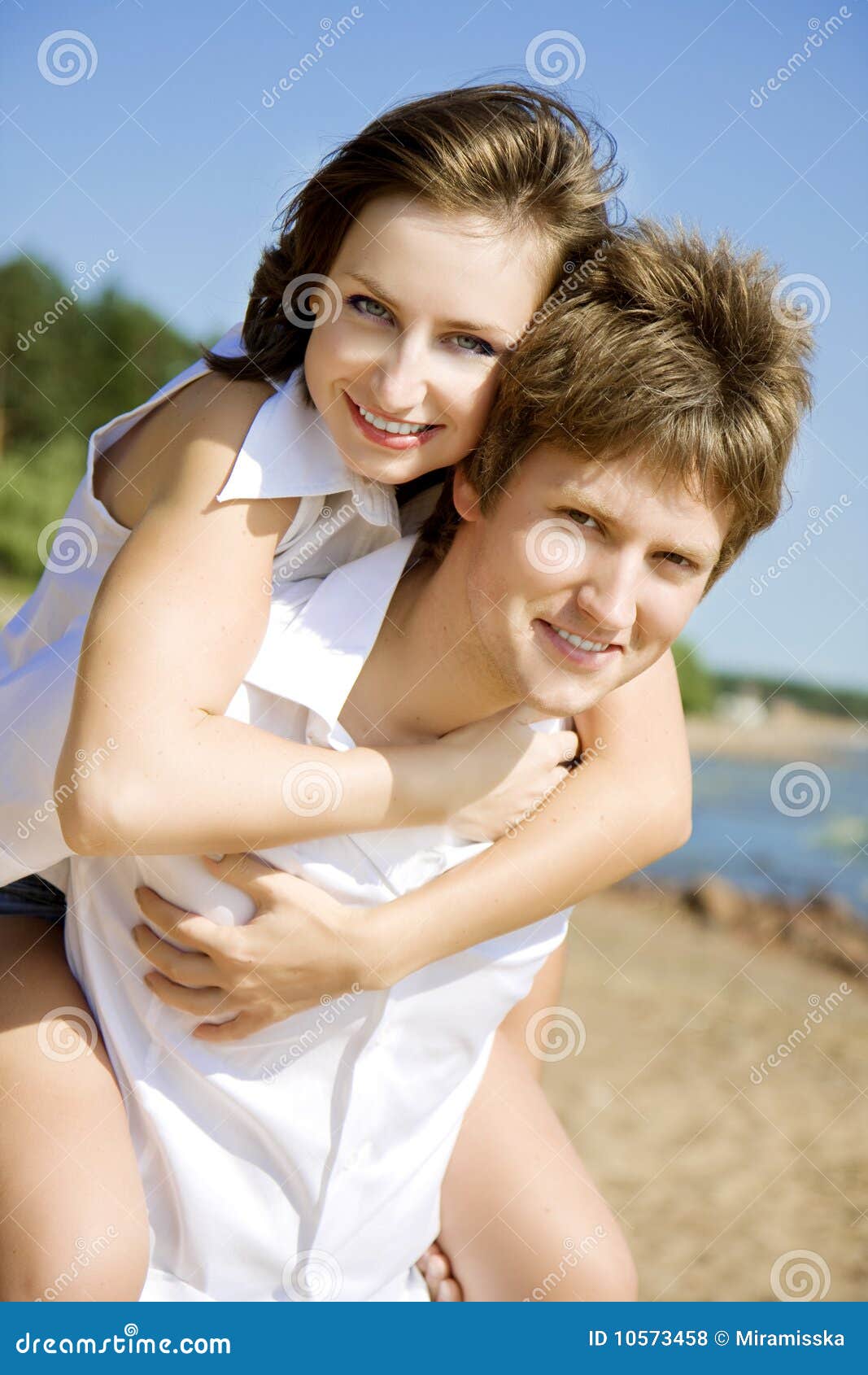 Two happy people in love stock photo. Image of couple - 10573458