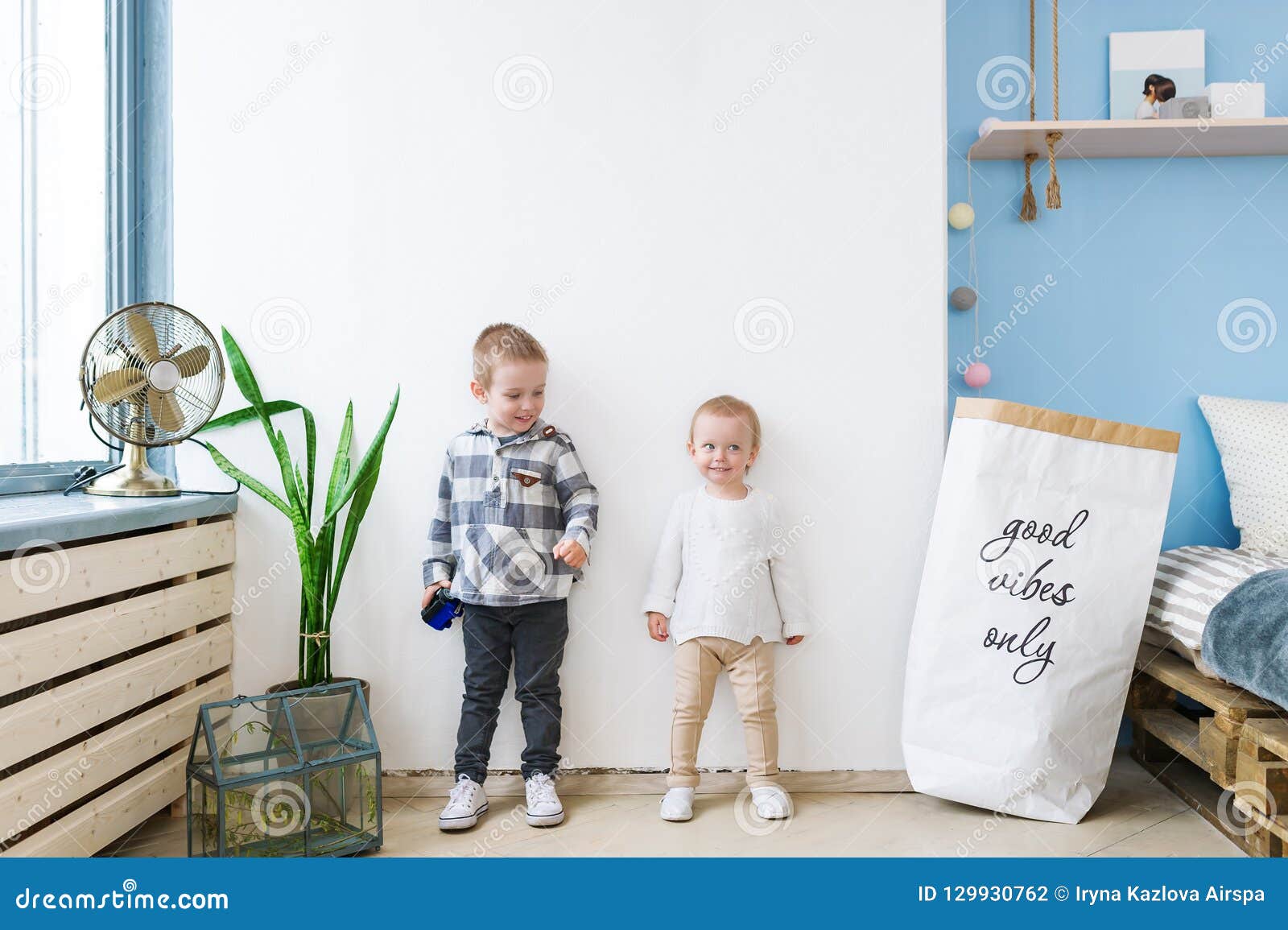 Two Happy Siblings at Home. Love and Friendship between Siblings ...