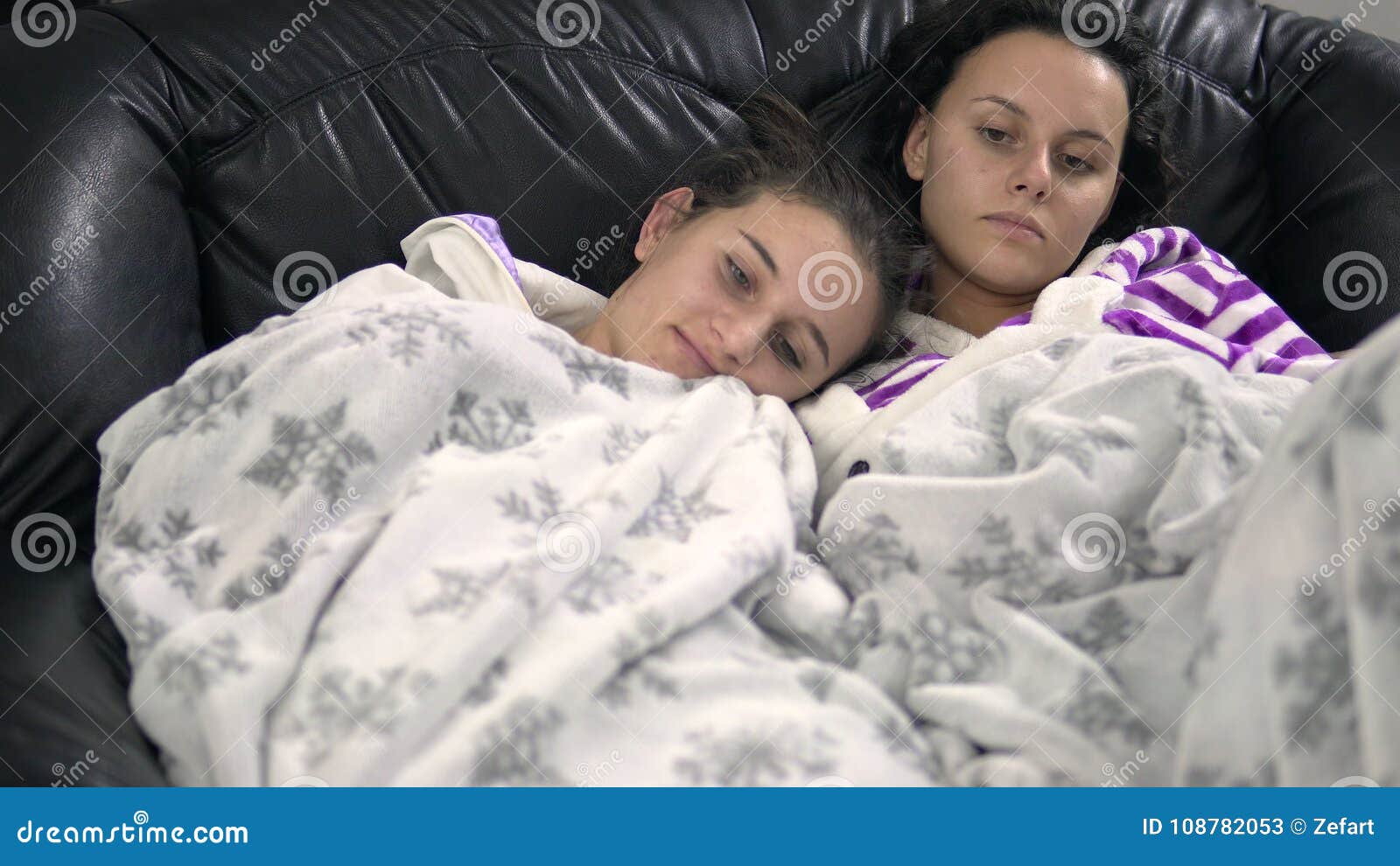 Two Happy Sisters Lying on Sofa in Pijamas Stock Image - Image of ... Two Happy Sisters Lying on Sofa in Pijamas Stock Image - Image of ...