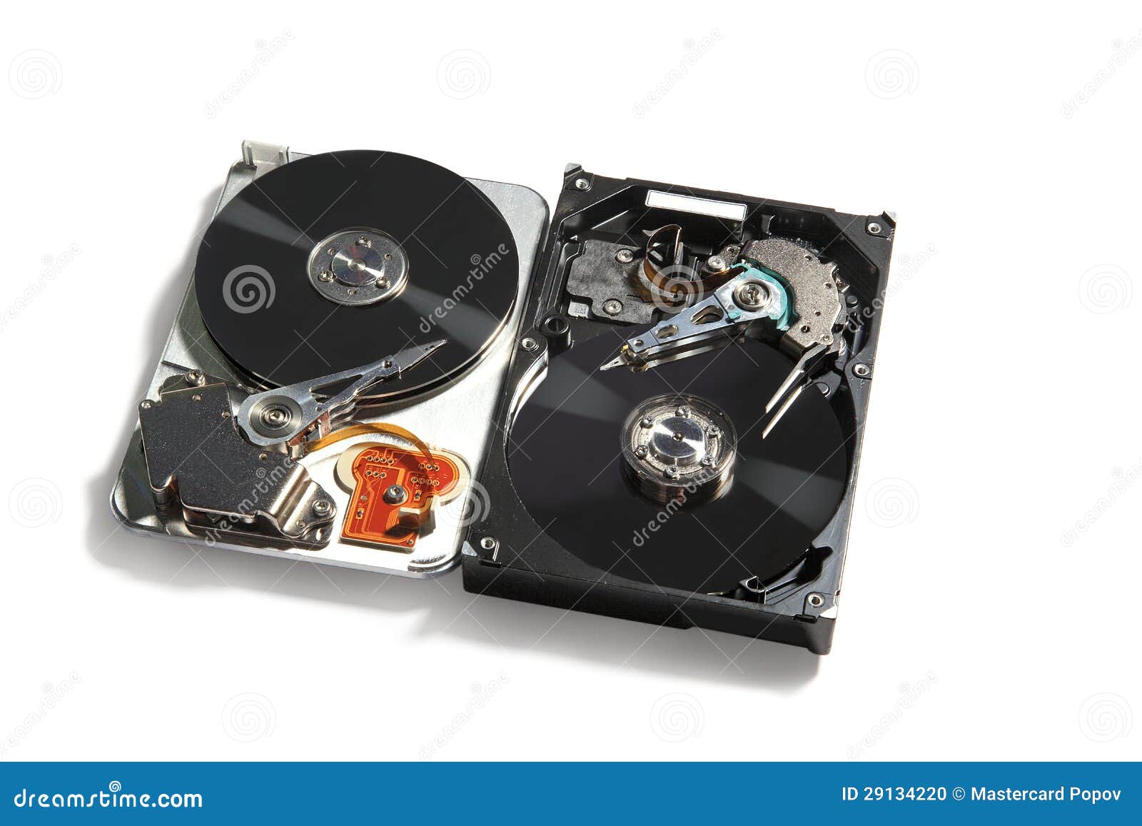 Two hard disk stock photo. Image of storage, recovery - 29134220