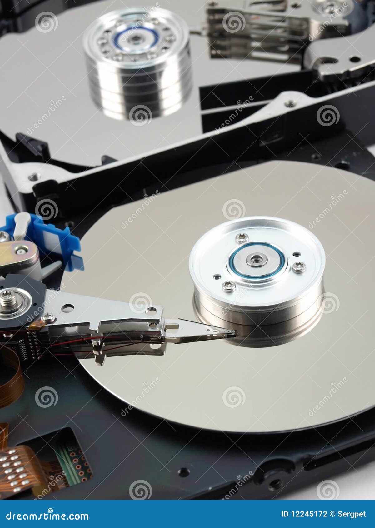 Two hard drives stock photo. Image of writing, software - 12245172