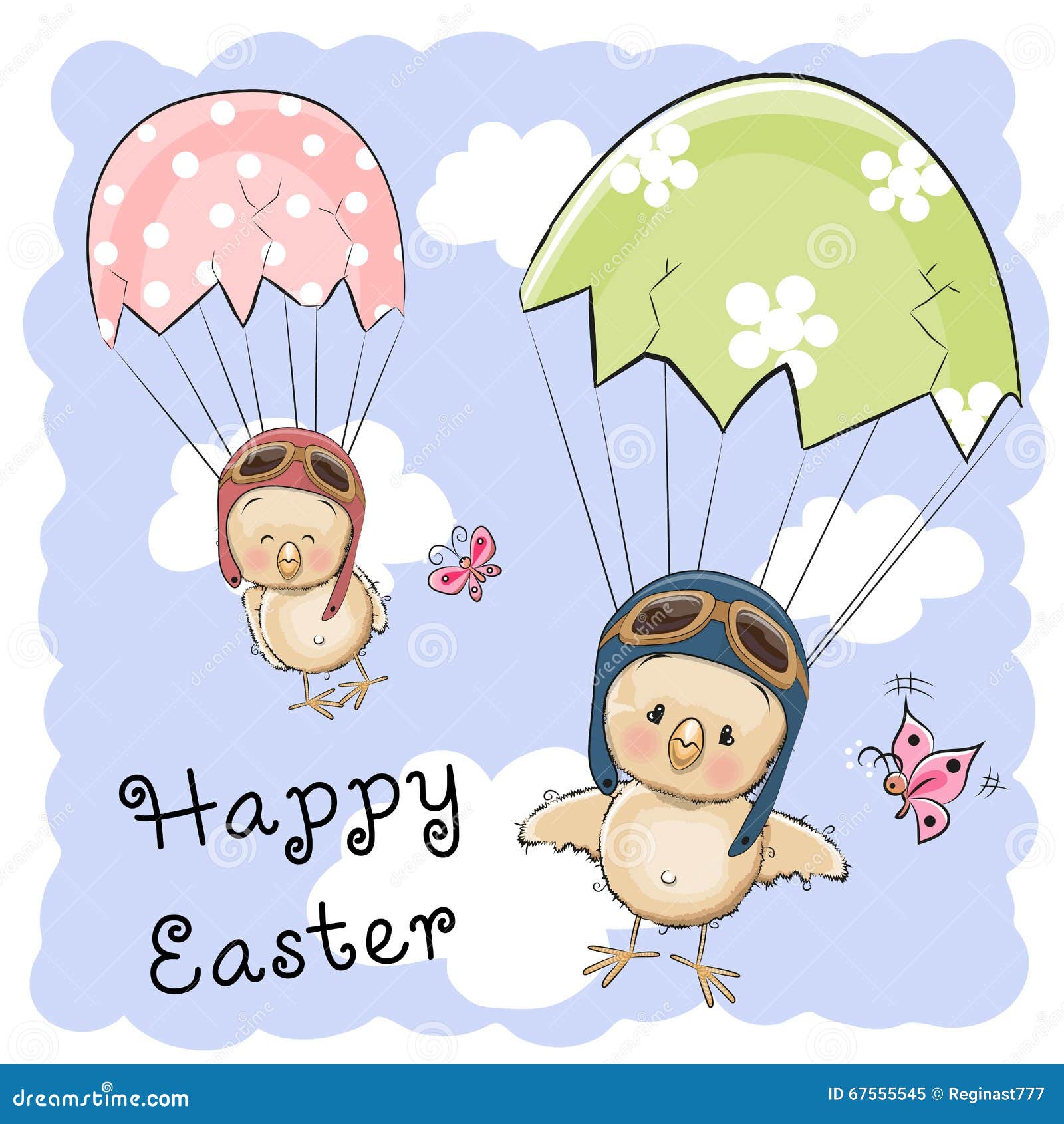 Two hatched chicks stock vector. Illustration of flying - 67555545