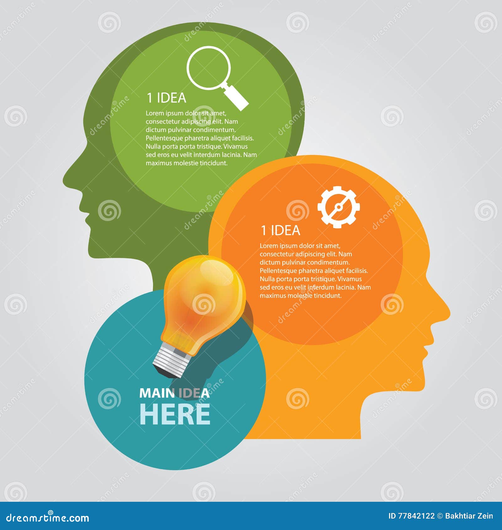 3d Man Thinking With A Bar Chart Vector Illustration | CartoonDealer ...