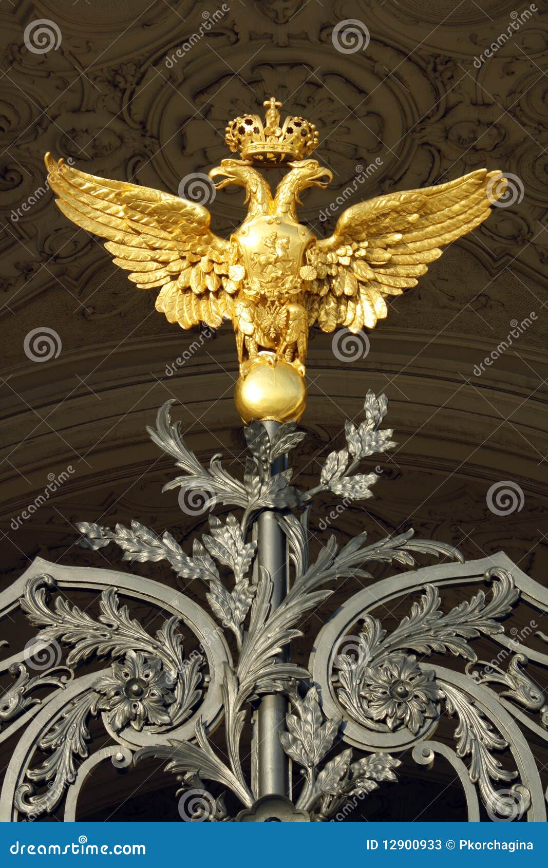 Two headed eagle stock image. Image of headed, russia - 12900933