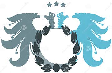 Two-headed eagle stock vector. Illustration of graphic - 49843376